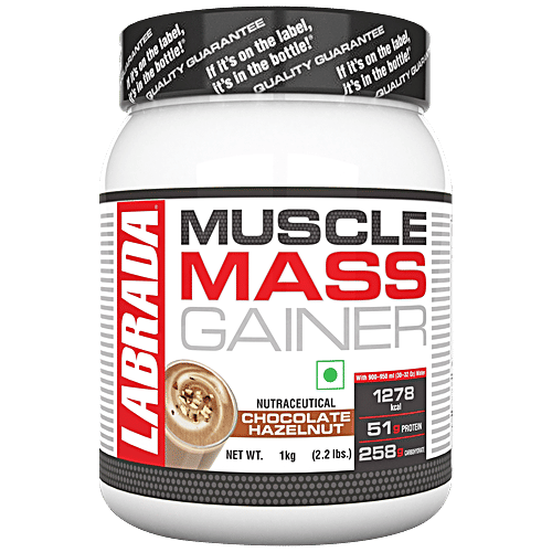 Buy Labrada Muscle Mass Gainer Post-Workout, 1278 kcal, 51g Protein ...