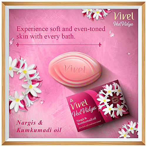 Buy Vivel Ved Vidya Luxury Soap Bars - For Soft, Even-Toned, Clear ...
