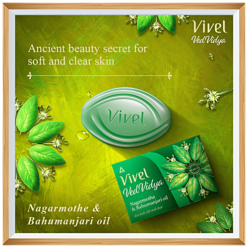 Buy Vivel Ved Vidya Luxury Soap Bars - For Soft, Even-Toned, Clear ...