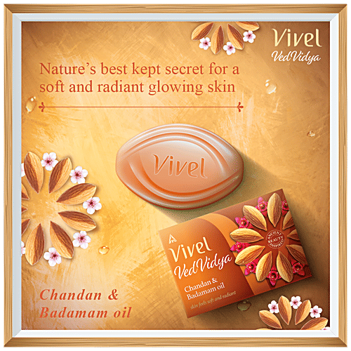 Buy Vivel Ved Vidya Luxury Soap Bars - For Soft, Even-Toned, Clear ...