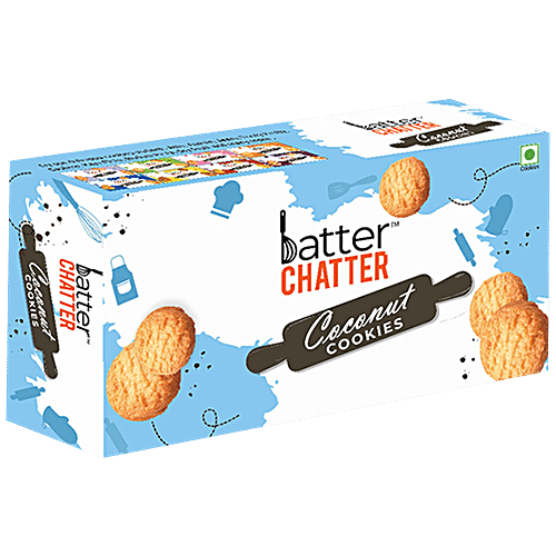 Buy BATTER CHATTER Coconut Cookies - Crunchy Snack, Healthy Online at ...