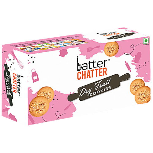 Buy BATTER CHATTER Dry Fruit Cookies - Crunchy, Improves Digestion ...