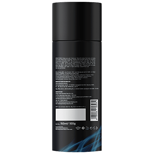 Buy Bombay Shaving Company Black Vibe Deodorant Spray - Musky Woody ...