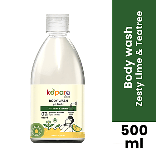 Buy Koparo Clean Body Wash - Zesty Lime & Tea Tree, Natural, Vegan, No ...