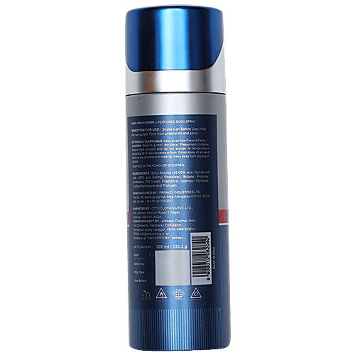 Buy OTTO Perfumed Body Spray - Aura, Long-Lasting Fragrance, For Men ...
