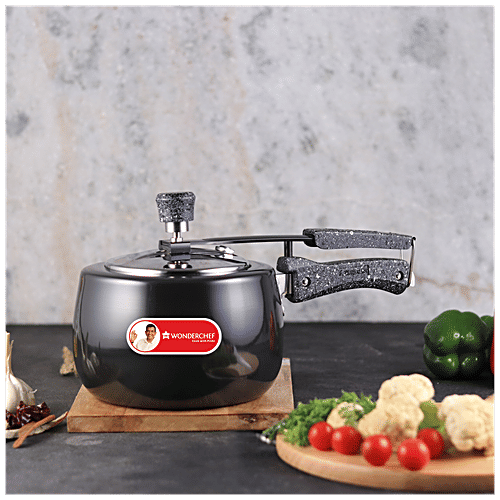 Buy Wonderchef Taurus Hard Anodized Pressure Cooker - Non-Stick, Induction Friendly Online at ...