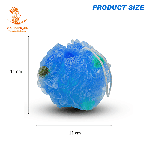 Buy MAJESTIQUE Loofah With Active Spheres BA 201 For Exfoliation Of ...