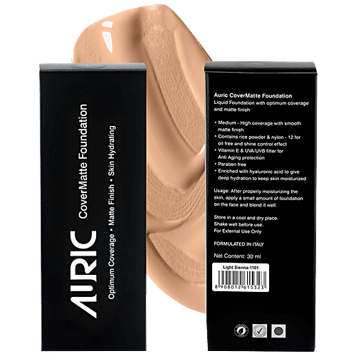 Buy Auric Beauty Cover Matte Foundation - Provides Smooth Finish Online ...