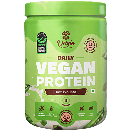 Buy Origin Nutrition Vegan Protein Powder - Unflavoured Online at Best ...
