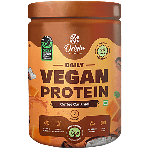 Buy Origin Nutrition Vegan Protein Powder - Coffee Caramel Online at ...