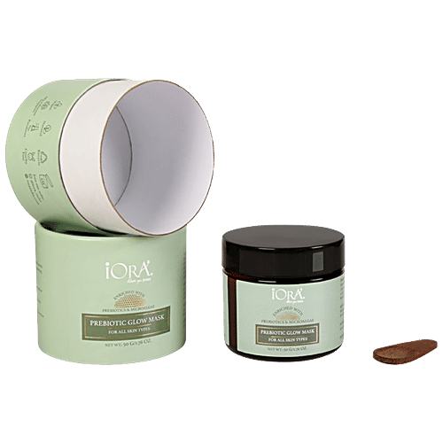 Buy iORA Prebiotic Glow Mask - With Kaolin Clay, Skin Brightening, For ...