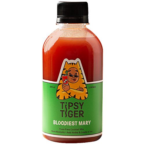 Buy Tipsy Tiger Bloodiest Mary Cocktail Mix - Non-Alcoholic Beverage ...