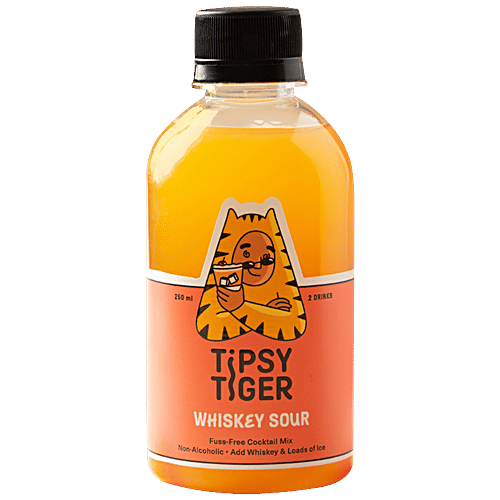 Buy Tipsy Tiger Whiskey Sour Cocktail Mix - Non-Alcoholic Beverage Online at Best Price of Rs ...