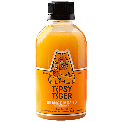 Buy Tipsy Tiger Orange Mojito Cocktail Mix - With Kaffir Lime, Non ...