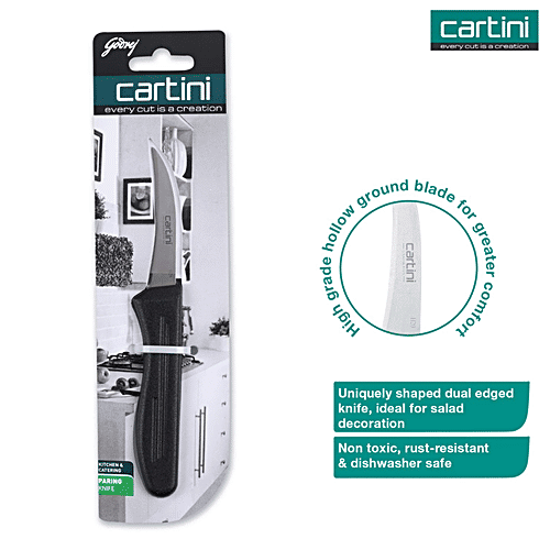 Buy Cartini by Godrej Paring Knife 7145 For Kitchen - Stainless Steel ...