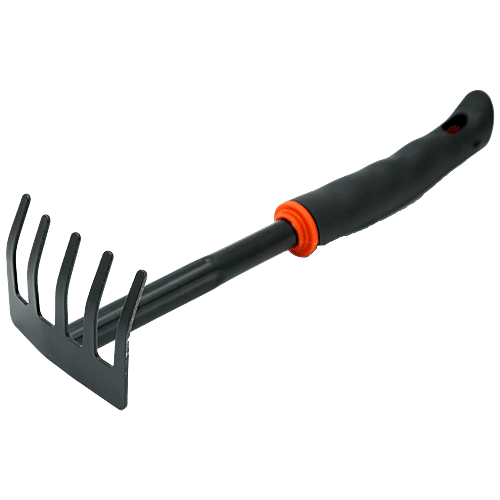 Buy NATURES PLUS Garden Rake 5 Teeth - Sturdy Handle, Comfortable Grip ...