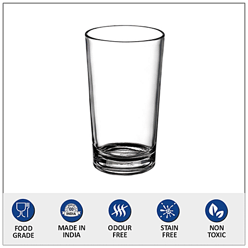 Buy Yera Glass Tumbler - Straight, With Heavy Bottom, Food Grade, Odour ...