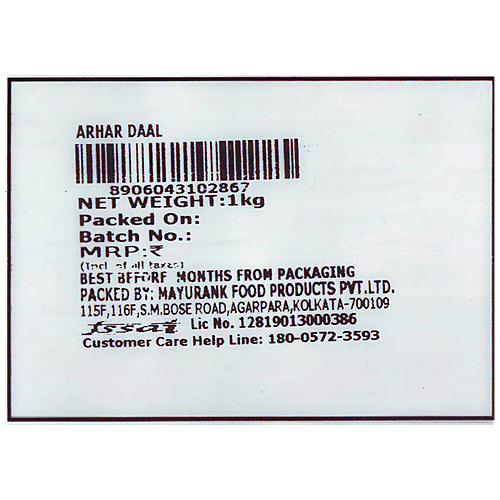 Buy MAYURANK Arhar Daal - Unpolished & Organic Online at Best Price of ...