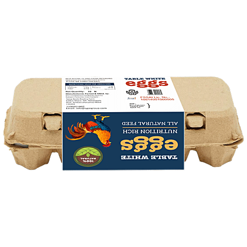 Buy HEN FRUIT Table White Eggs - 100% Natural, Nutrition-Rich, High In ...