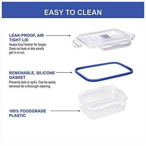 Buy Joyo plastics 4 Side Lock Containers 9001 - Plain, Transparent ...