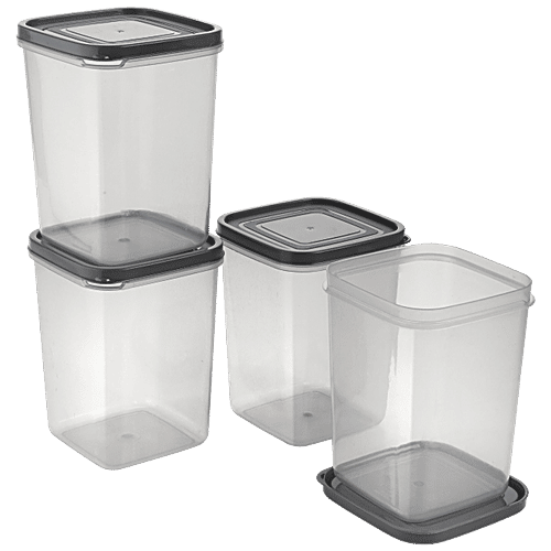Buy JOYO Kitchen Classic Container Set - Transparent Plain, Grey ...