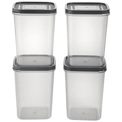 Buy JOYO Kitchen Classic Container Set - Transparent Plain, Grey ...