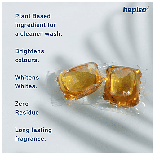 Buy Hapiso Laundry Pods - Tropical Breeze, For Machine Wash, Long ...
