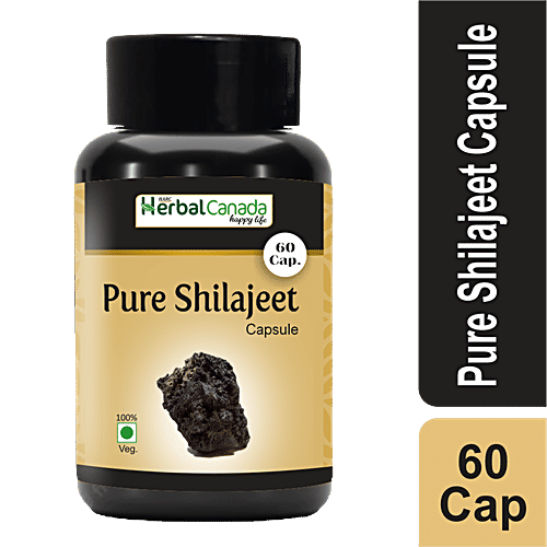 Buy Herbal Canada Gold Shilajeet Capsule - Rich In Vitamins & Calcium ...