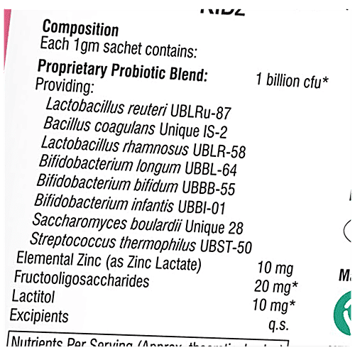Buy Velbiom Lactogut Kidz Pre & Probiotic Supplement - Helps Prevent ...