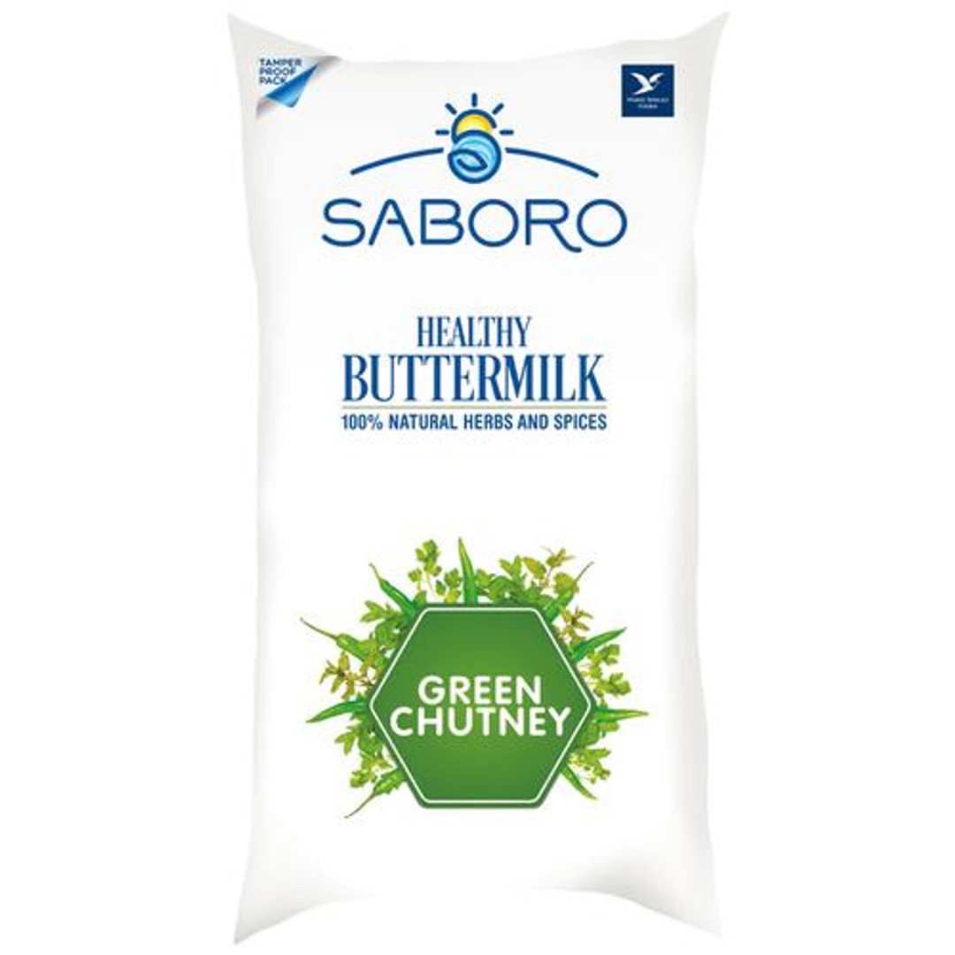 Buy SABORO Healthy Buttermilk - Green Chutney, 100% Natural Herbs ...