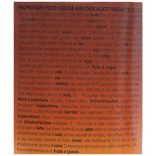 Buy Chocola's 36 Chocola’s Crispy Chocolate - Rich Flavour, Crunchy ...