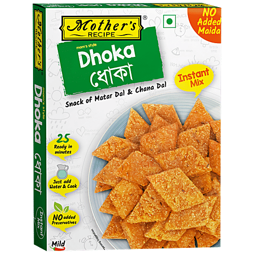 Buy Mother's Recipe Dhoka - Snack Of Matar & Chana Dal, Mild Spice ...