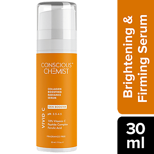 Buy Conscious Chemist Vivid C Collagen Boosting Radiance Serum - 10% Vitamin C Online at Best ...