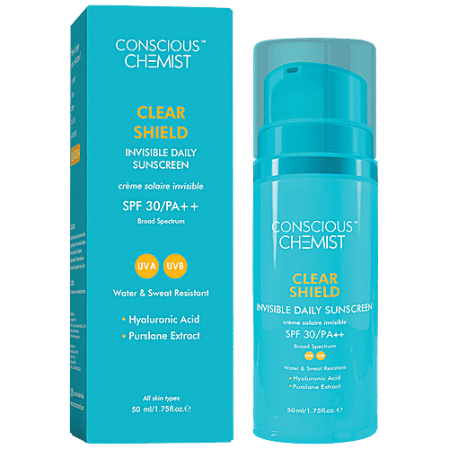 Buy Conscious Chemist Clear Shield Visible Daily Sunscreen - SPF 30 ...