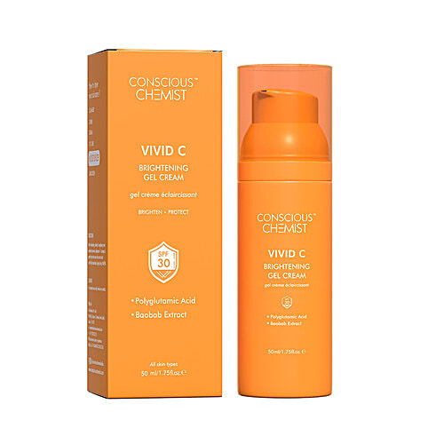 Buy Conscious Chemist Vivid C Brightening Gel Cream - Provides Glow ...