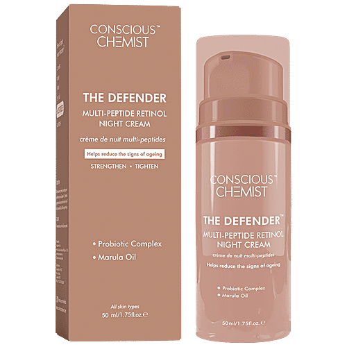 Buy Conscious Chemist The Defender Multi-Peptide Retinol Night Cream ...