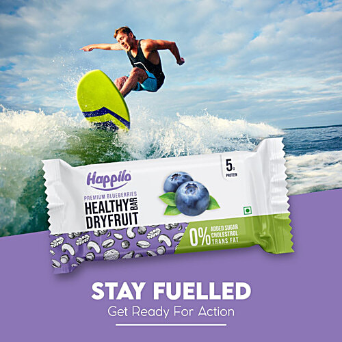 Buy Happilo Premium Blueberries Healthy Dry Fruit Bar - Rich In Protein ...