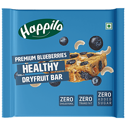 Buy Happilo Premium Blueberries Healthy Dry Fruit Bar - Rich In Protein ...