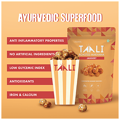 Buy TAALI Roasted Makhana - Jaggery, Plant Protein, Gluten Free ...