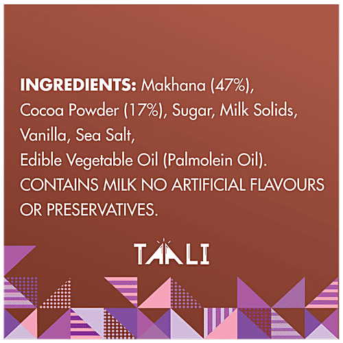 Buy TAALI Roasted Makhana - Dark Chocloate, Plant Protein, Gluten Free ...