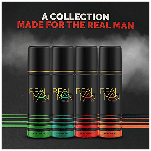 Buy REALMAN Fresh Mood Deodorant - Refreshing Fragrance, Prevents Body ...