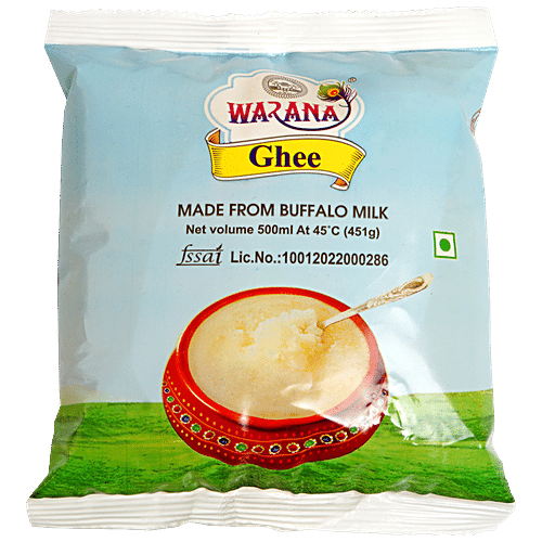 Buy Warana Buffalo Ghee - Rich In Healthy Fats, For Strong Bones Online ...