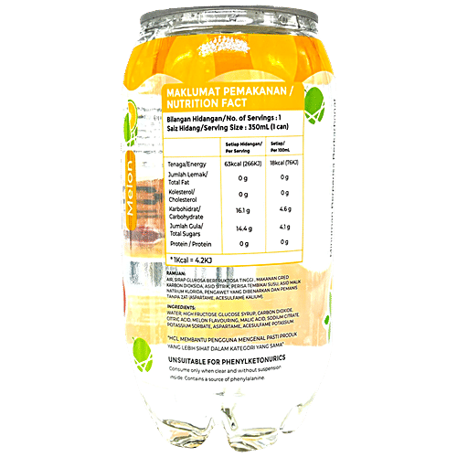 Buy BEFREE Carbonated Flavoured Drink - Melon, Refreshing, Cholesterol ...
