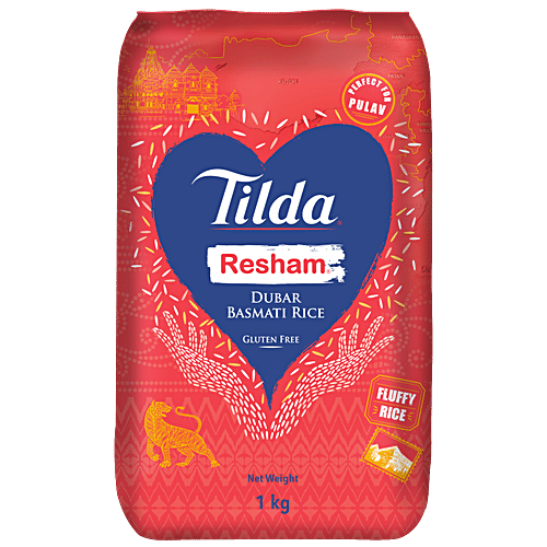 Buy Tilda Resham Dubar Basmati Rice - Gluten Free, Rich Texture & Aroma ...