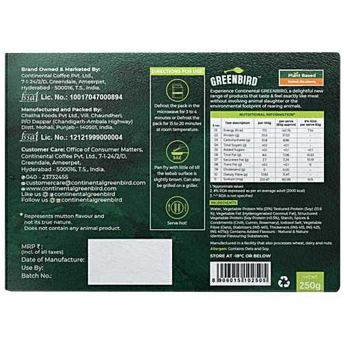 Buy Continental Greenbird Plant Based Mutton Keema - Good Source Of ...