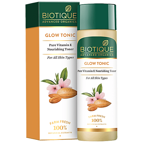 Buy BIOTIQUE Glow Tonic - Pure Vitamin E Nourishing Toner, Soothes ...