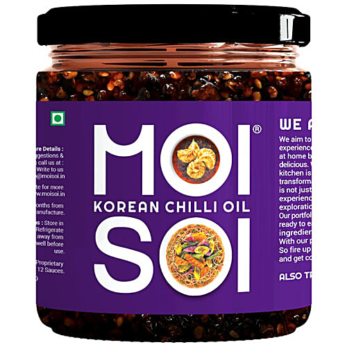 Buy MOI SOI Korean Chilli Oil - Vegan, Used As Spread, Marinade & Dip ...