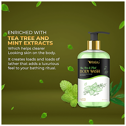 Buy Otrix Tea Tree & Mint Body Wash With Tea Tree & Neem, Shower Gel ...