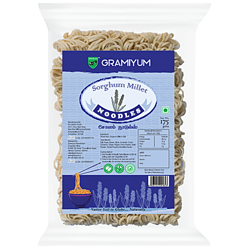 Buy GRAMIYUM Sorghum Millet/Cholam Noodles - Vegan, Non-Fried, Healthy ...