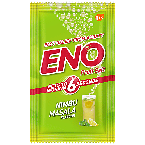 Buy Eno Digestive Anatacid - Nimbu Masala Flavour, Fruit Salt, Fast ...